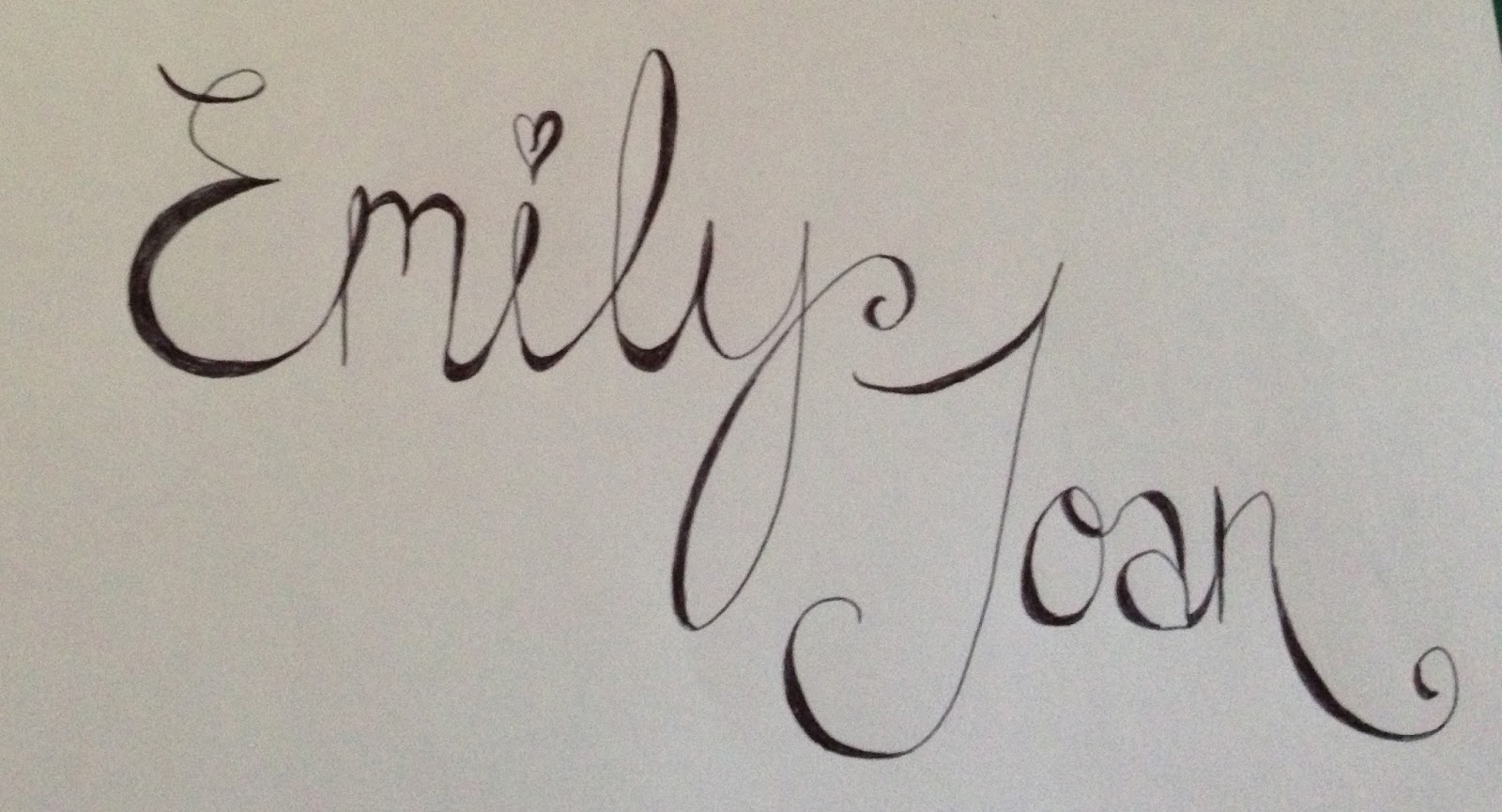Emily Joan: Fake Calligraphy - Pinterest Wednesday